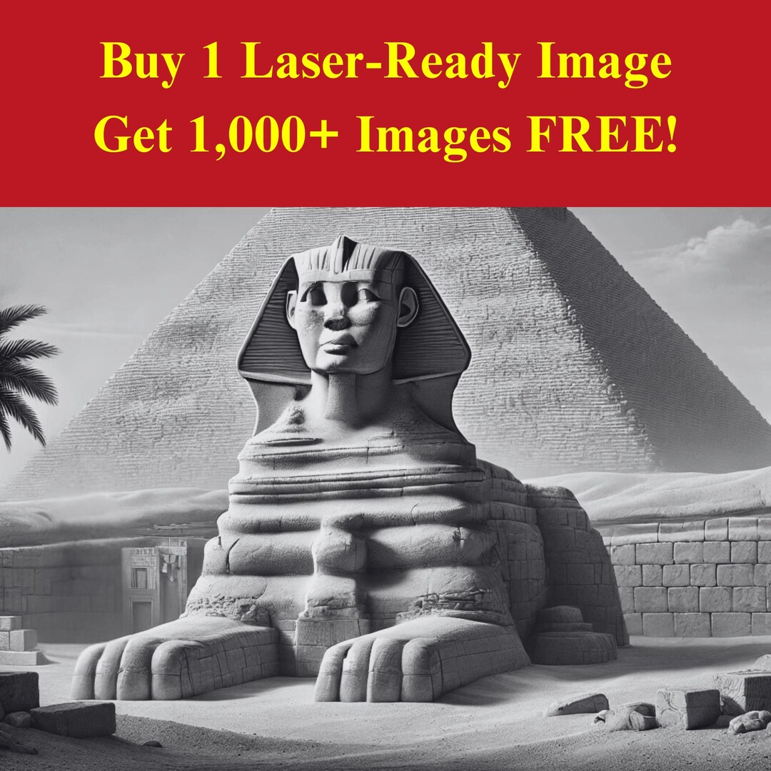 Great Sphinx Image Laser Burn Slate File | Ancient Egypt Pyramid ...