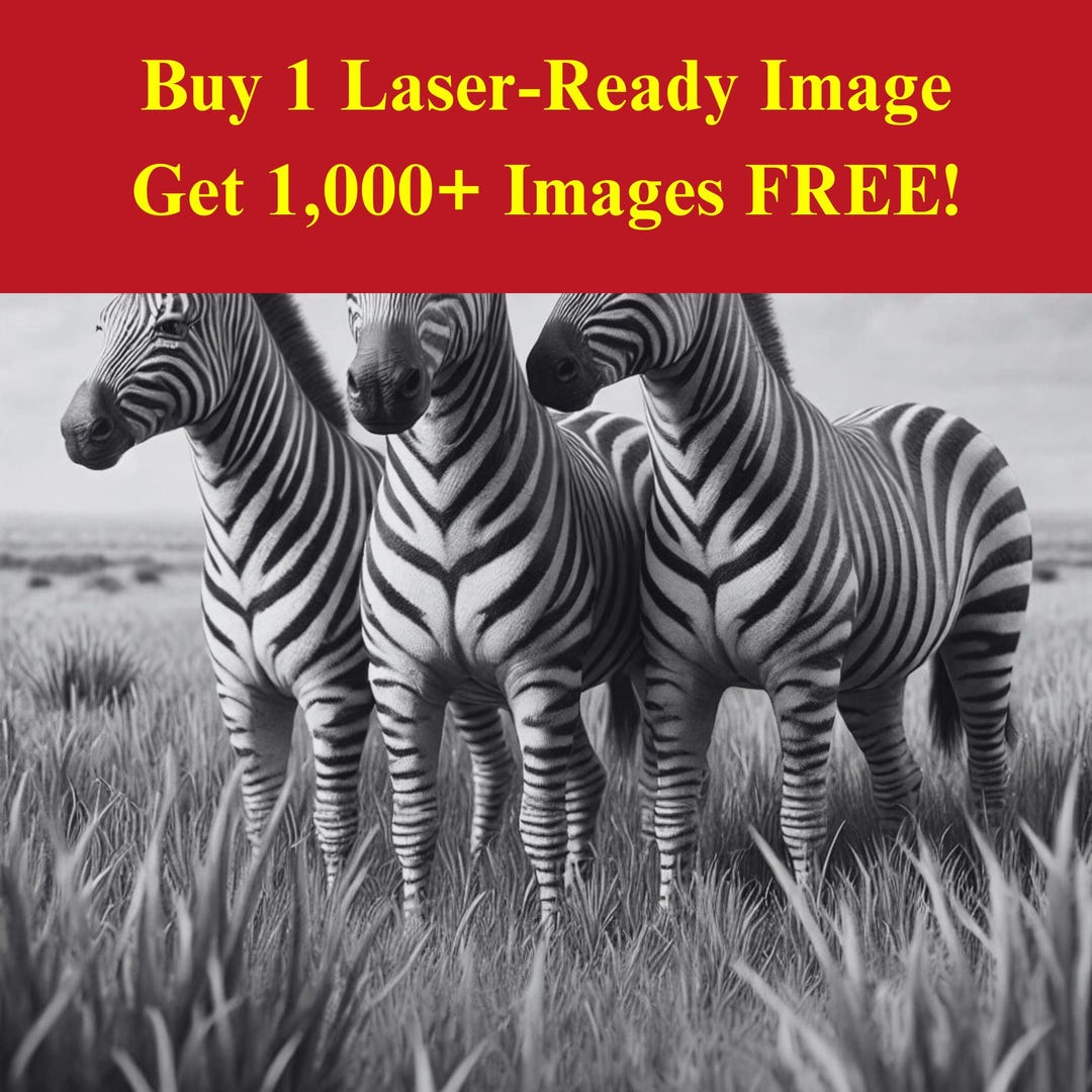 Zebra Portrait Image Laser Cut Burn Slate File | African Wildlife ...