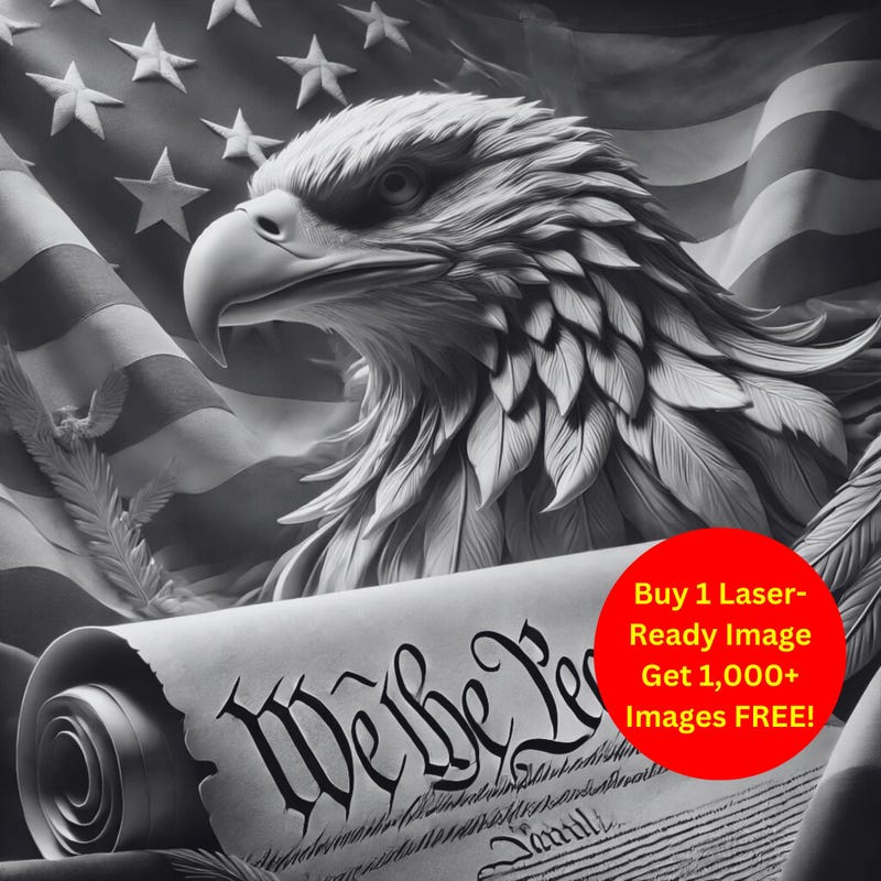 3d Illusion Laser Eagle - Etsy