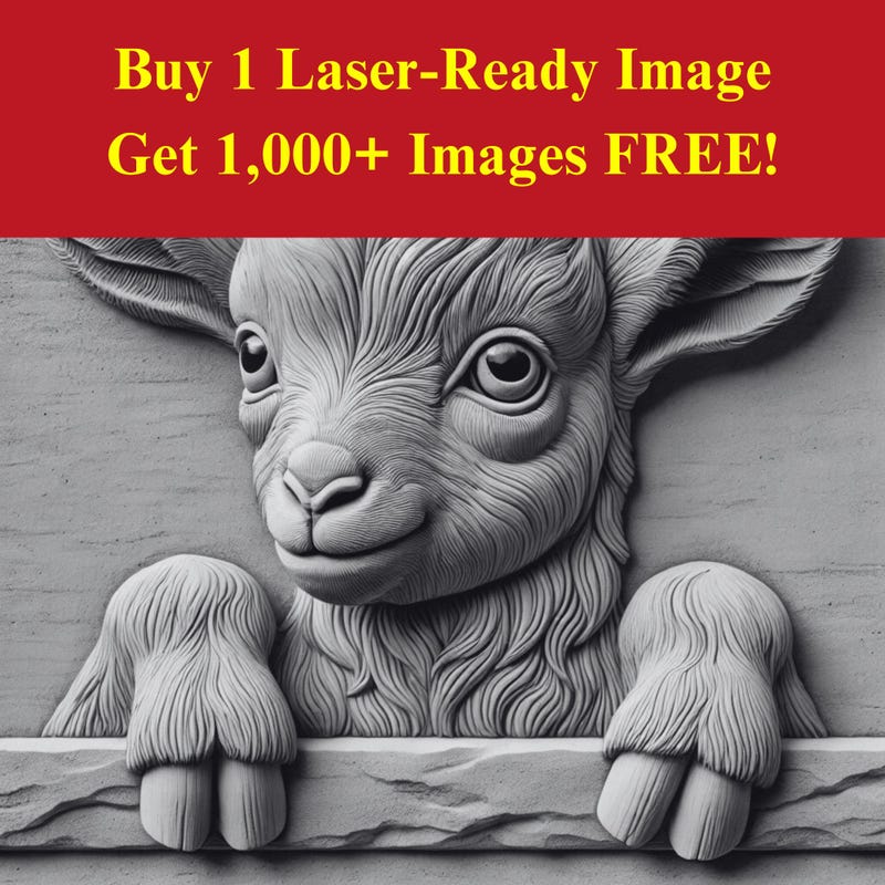 3d Illusion Goat Laser - Etsy