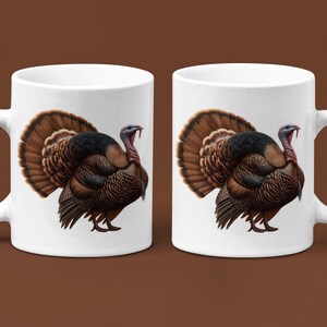 Regal Wild Turkey Realistic Thanksgiving Mug Perfect for Nature ...