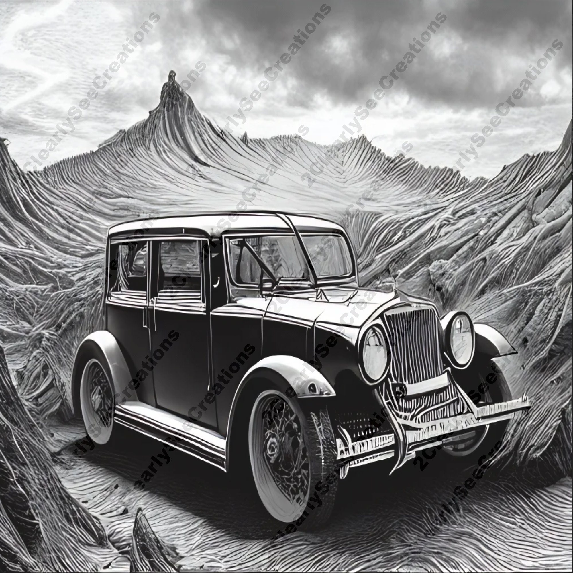 Digital Design File Ford Model A Car Glowforge Lightburn Laser Ready ...