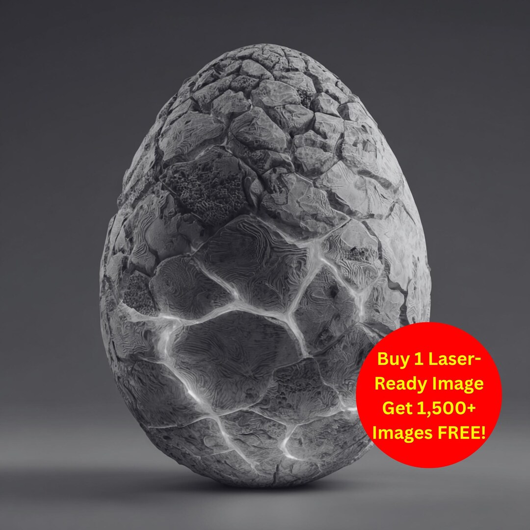 Dragon Egg Image Laser Cut Burn Slate File | Ancient Fantasy Egg ...