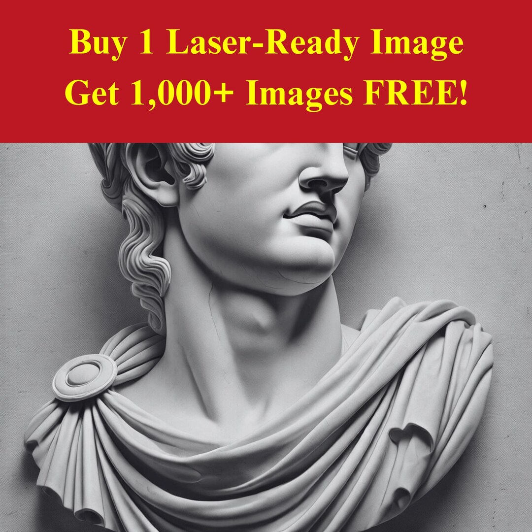 Apollo Image Laser Burn Slate File | Greek God Portrait Digital ...