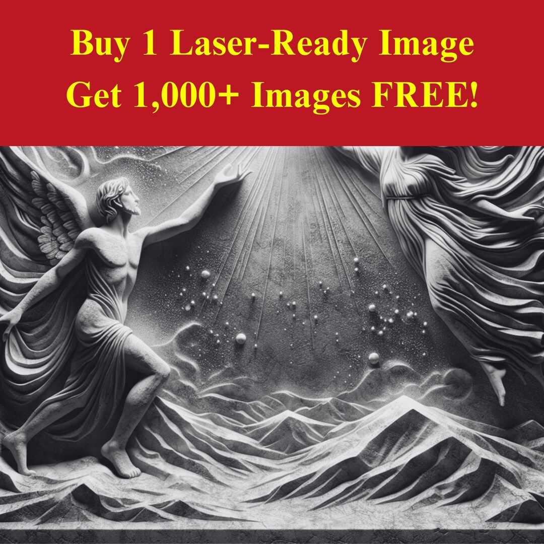 Divine Light Image Laser Cut Burn Slate File| Celestial Figures ...