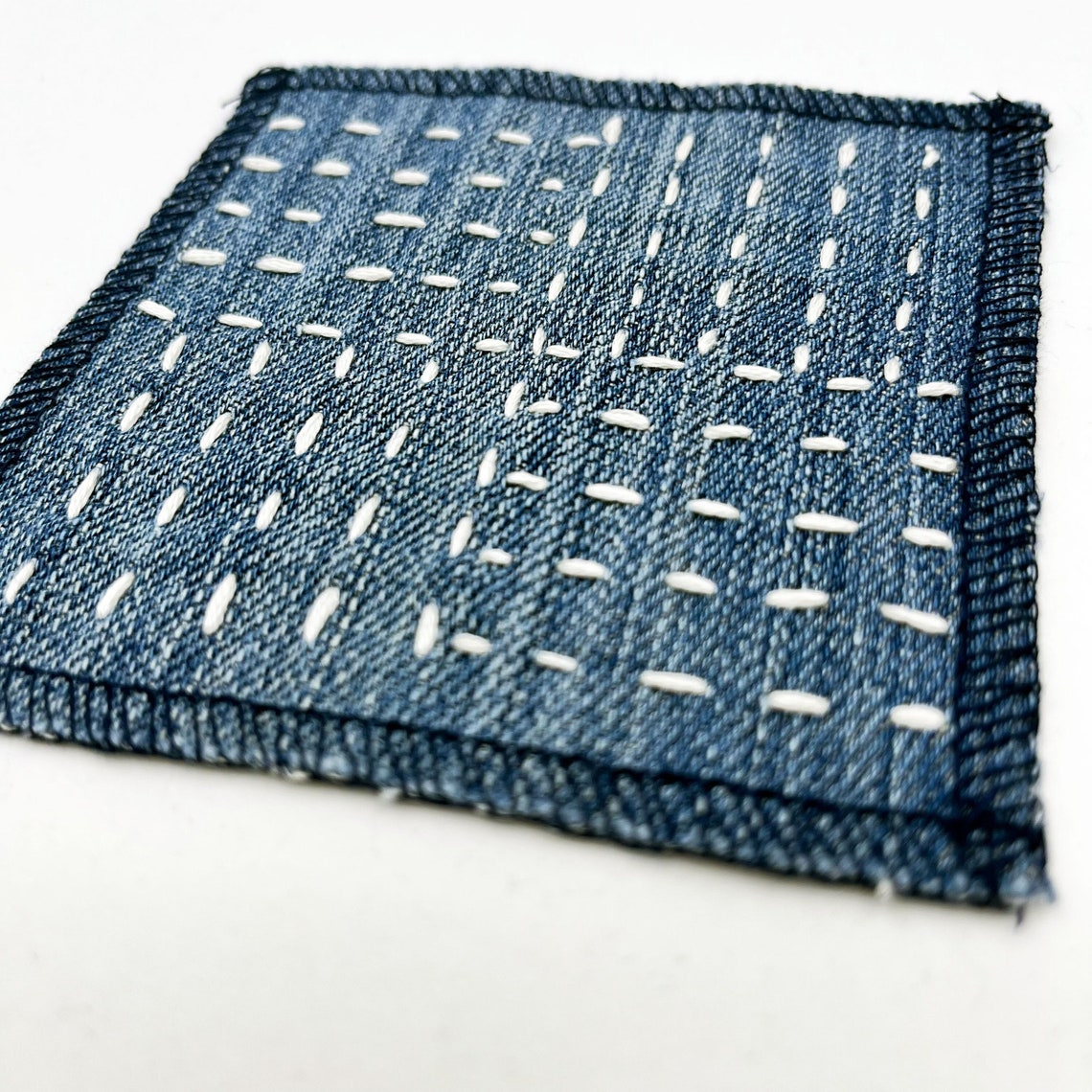 Hand Embroidered Basket Weave Patch - Etsy