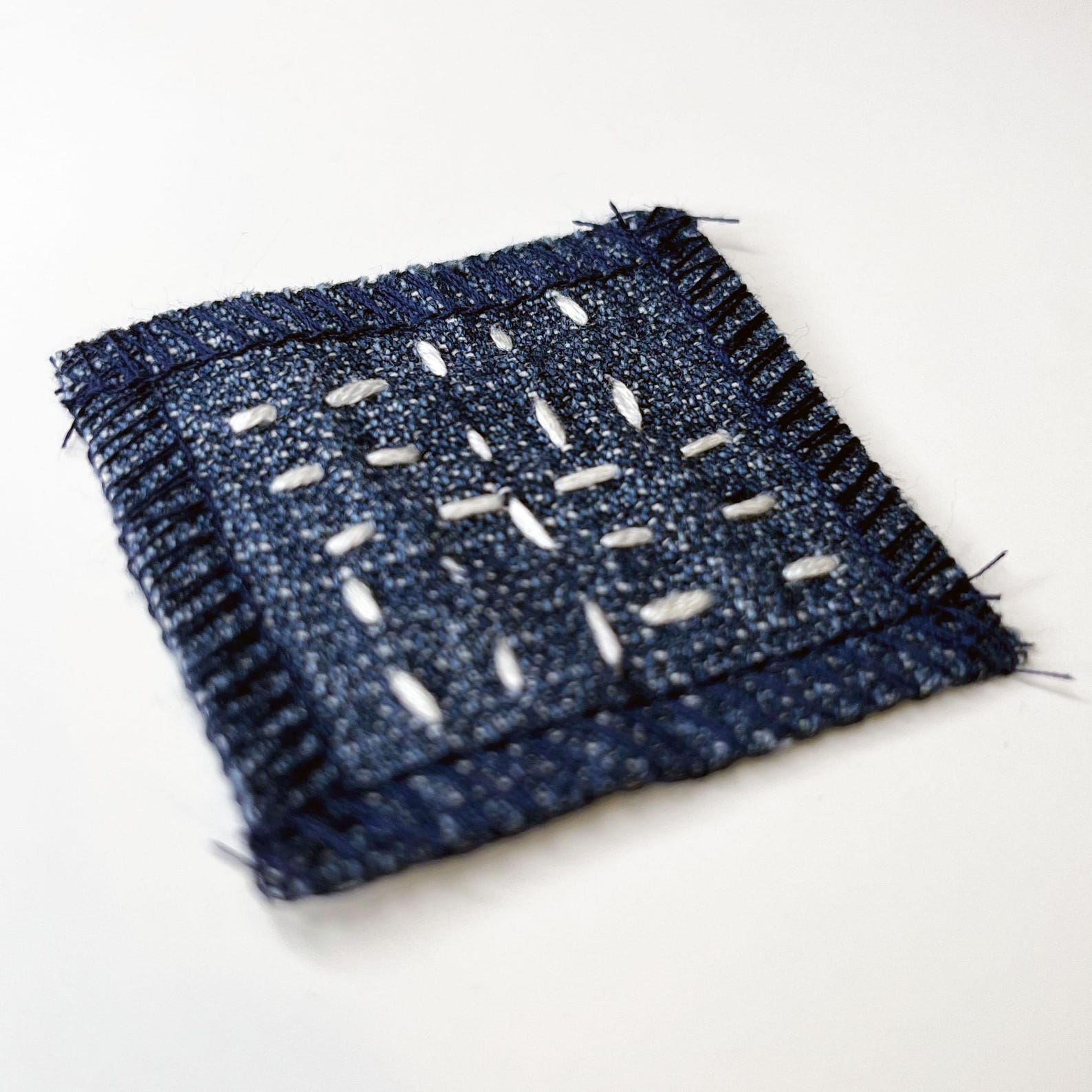 Mini Square Patch- Denim - Etsy