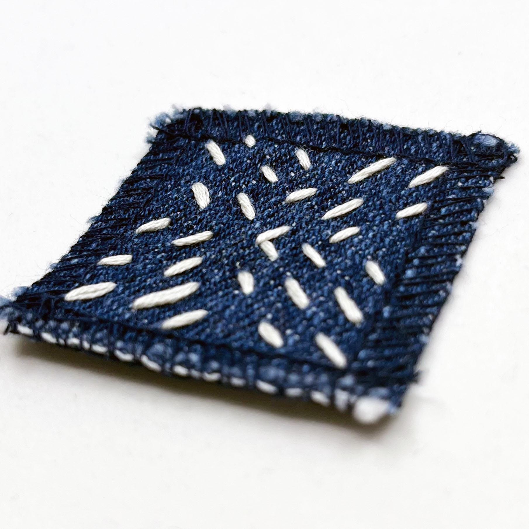 Mini Square Patch- Denim - Etsy