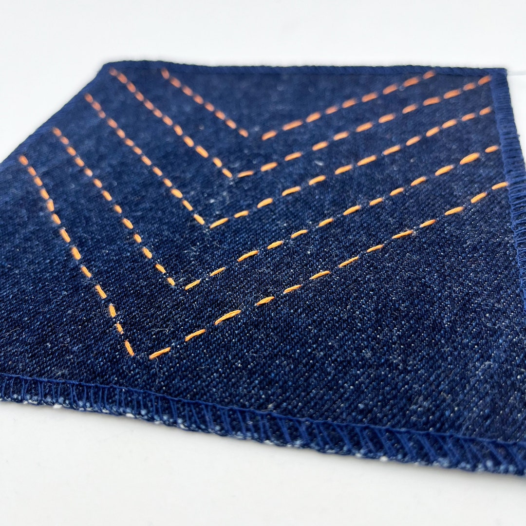 Hand Embroidered Chevrons Patch CLEARANCE - Etsy