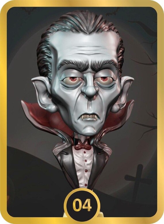 Vampire Bust STL Model for 3d Print Printing Files | Etsy