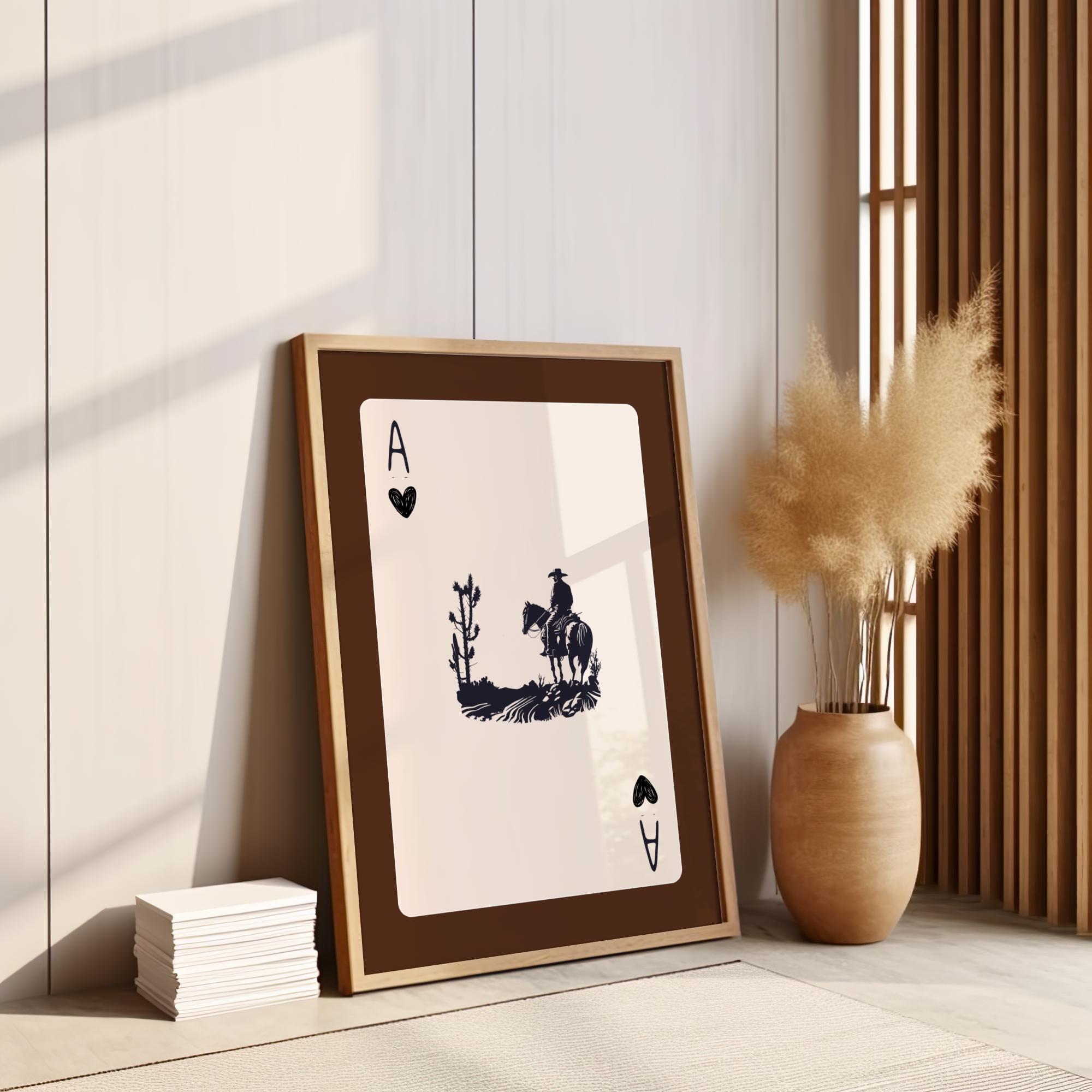 3 Cowboy Playing Card Digital Download Vintage Cowboy, Rodeo Cowboy ...