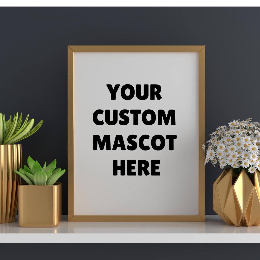 Custom School Mascot Art Downloadable Art Print Printable Mascot Art ...