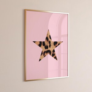 Set of 3 Leopard Print & Lucky 8 Ball Cheetah Posters | Boho Maximalist ...