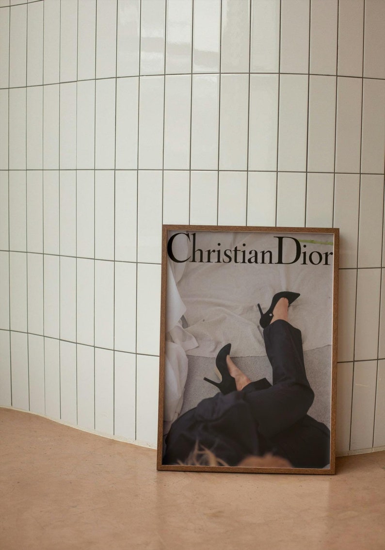 Christian Dior Fashion Designer Poster Wall Art College Aparmtent Wild ...