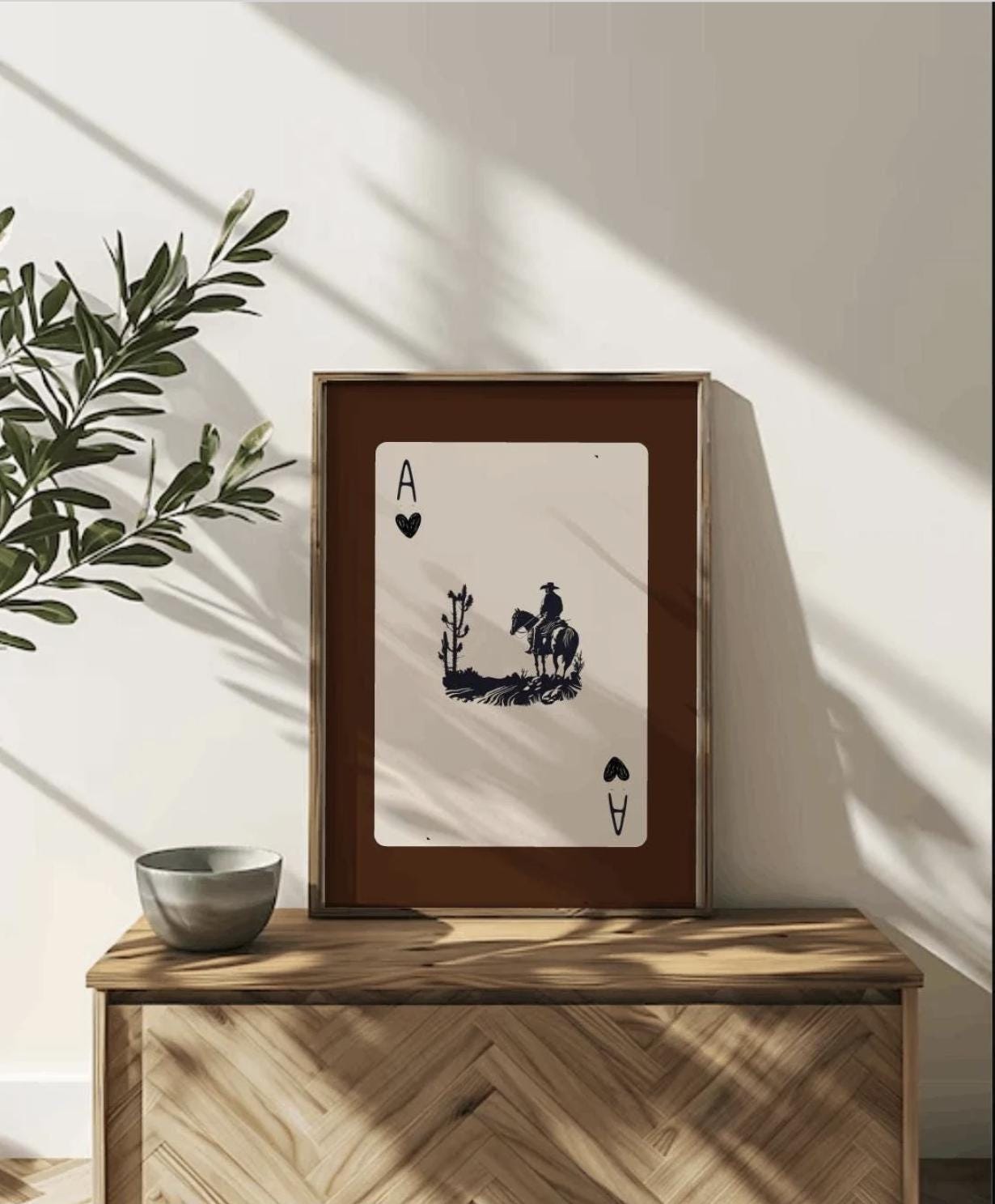 Cowboy Playing Card Digital Download Vintage Cowboy, Rodeo Cowboy ...
