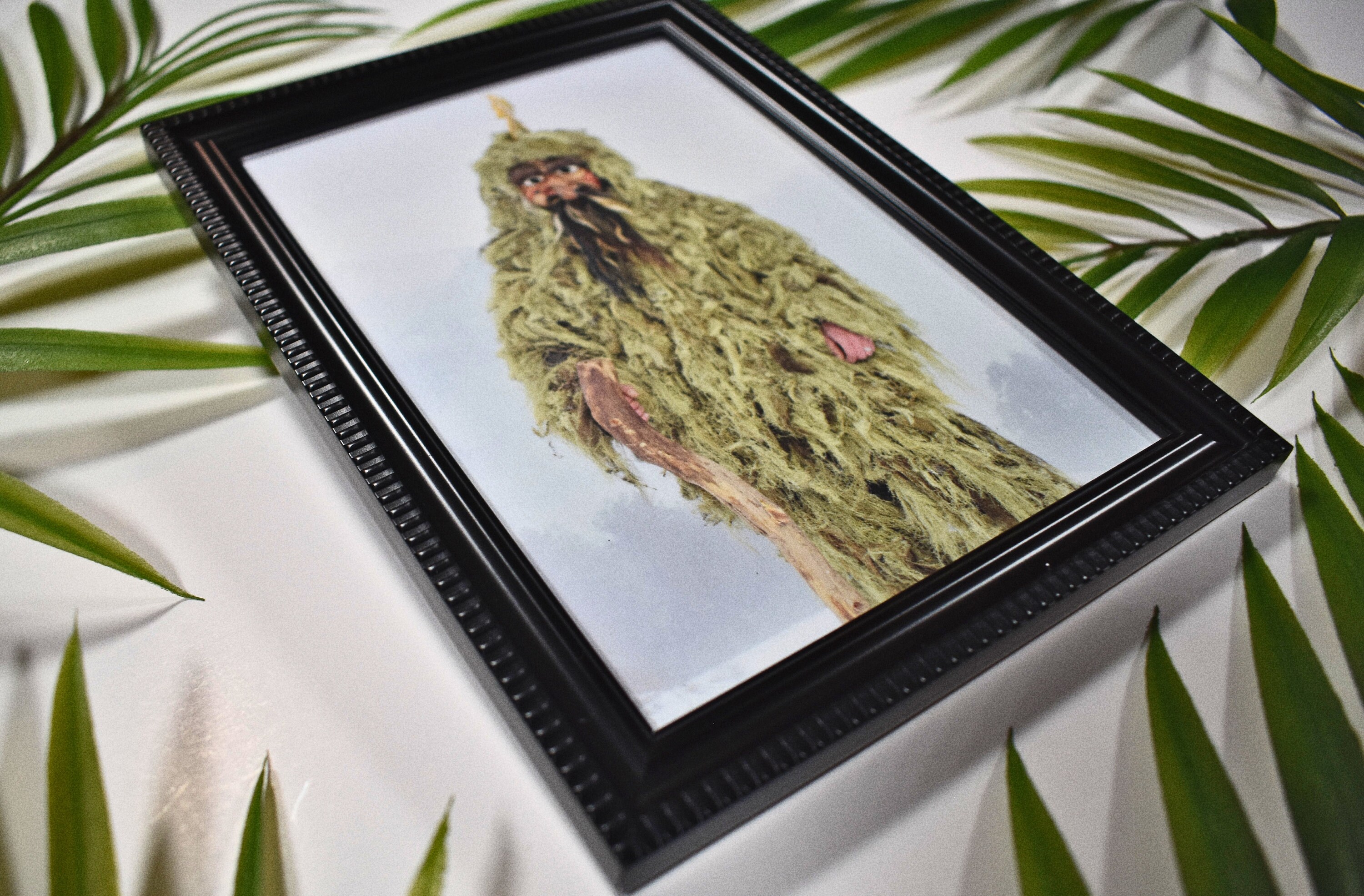 Swamp Man Surreal Collage Framed Wall Art Ready to Hang Hand Made Home ...