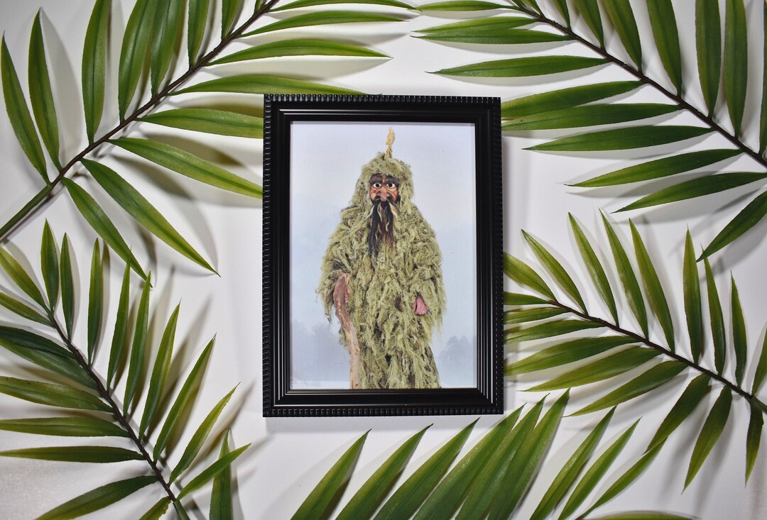 Swamp Man Surreal Collage Framed Wall Art Ready to Hang Hand Made Home ...
