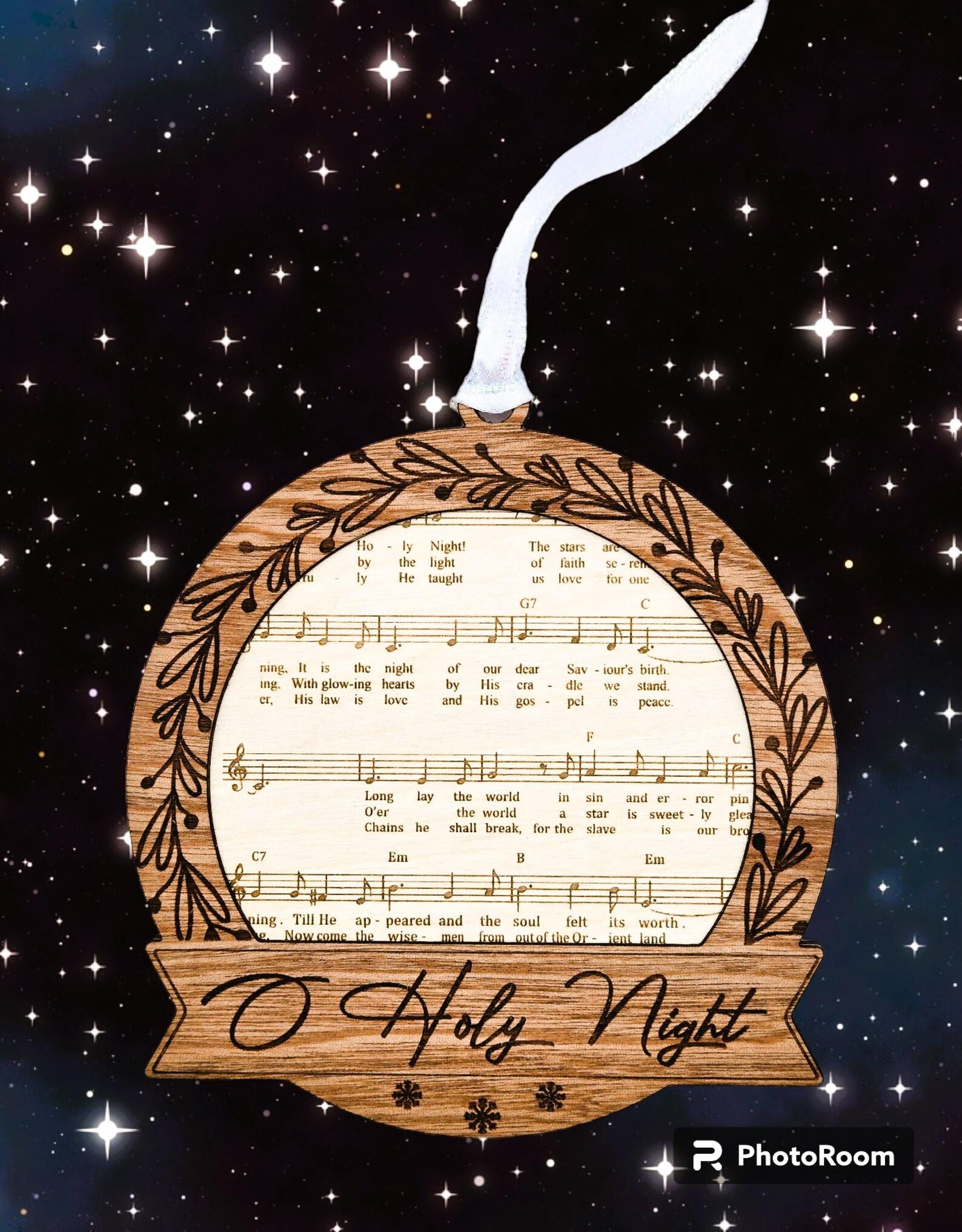 O Holy Night - Christmas Music Ornament - Etsy