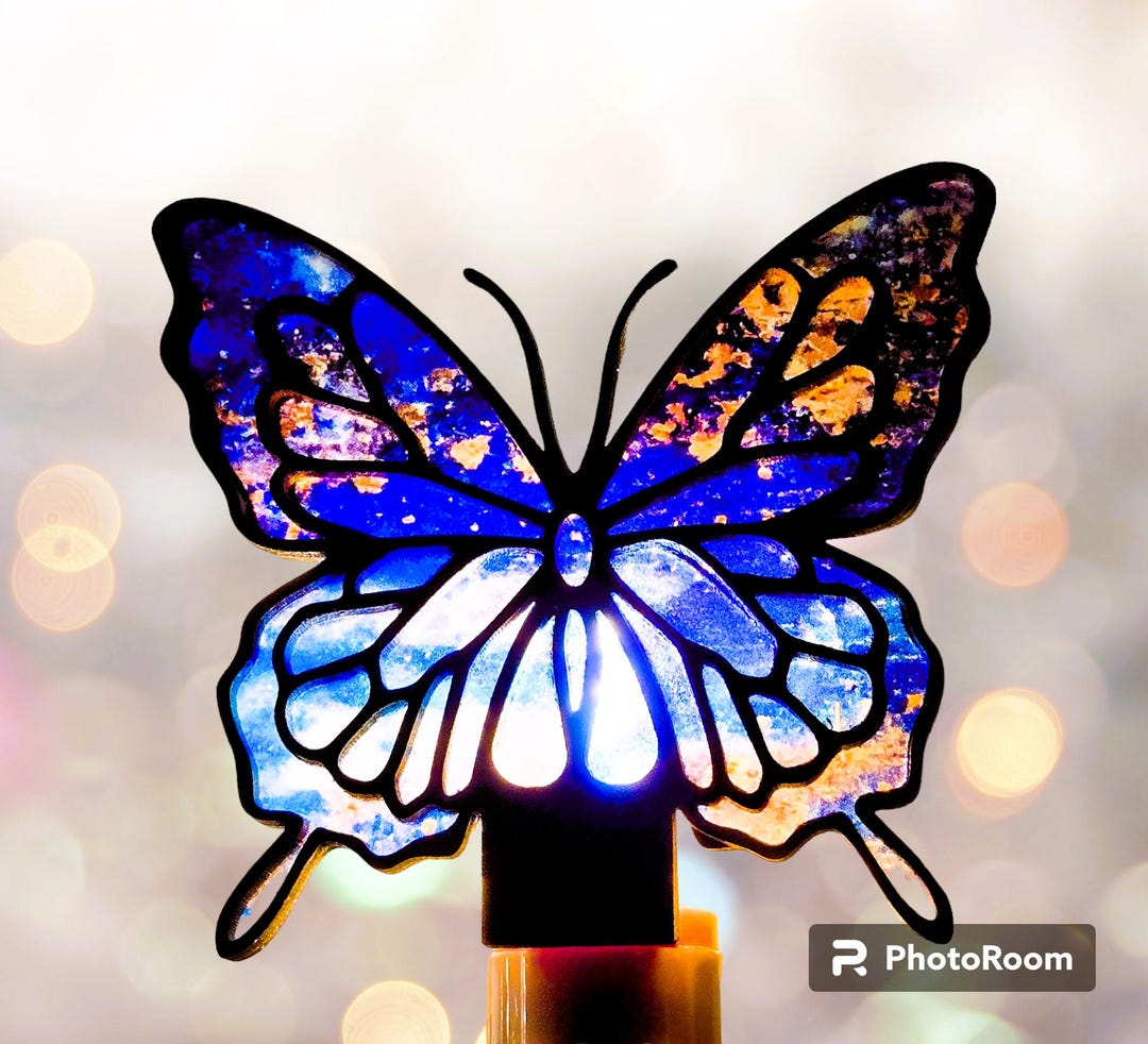 Butterfly -blue Lapis - Night Light - Plug-in Style - Etsy
