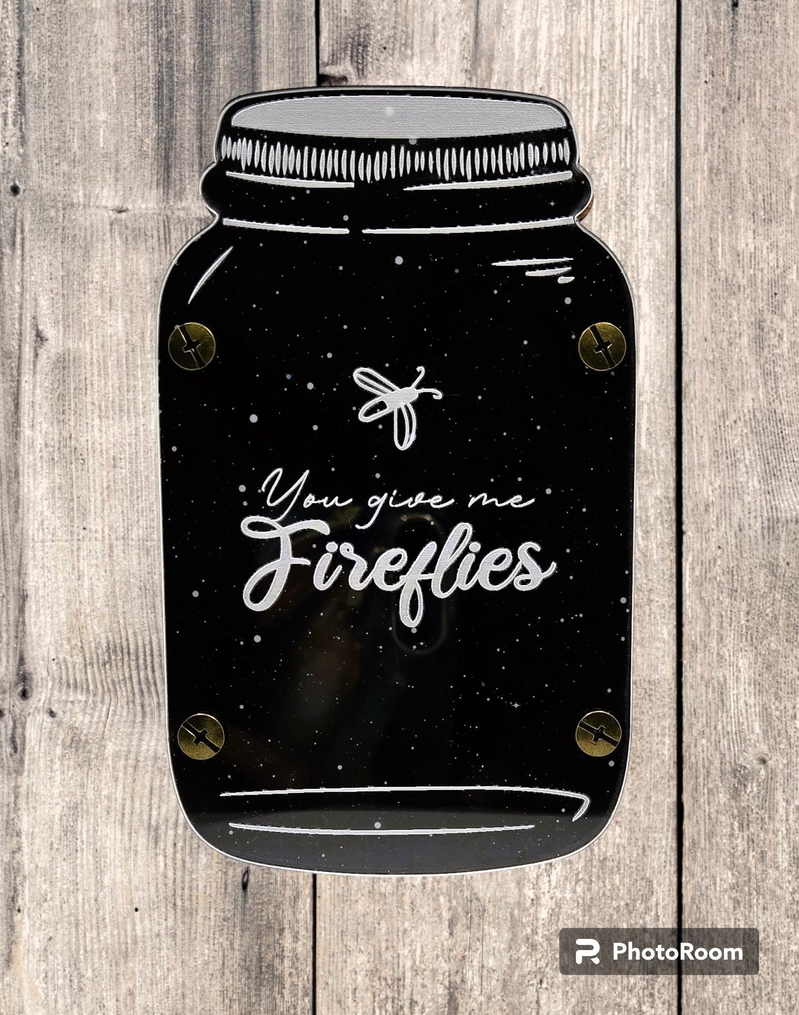 You Give Me Fireflies - Mason Jar Shelf Sitter - Etsy