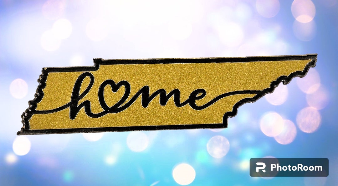Tennessee Home Acrylic Magnet - Gold & Black - Etsy