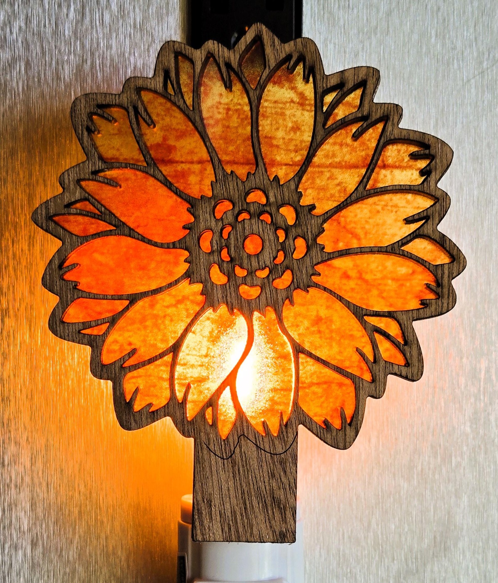 Sunflower - Fall Colors- Night Light - Plug-in Style - Etsy