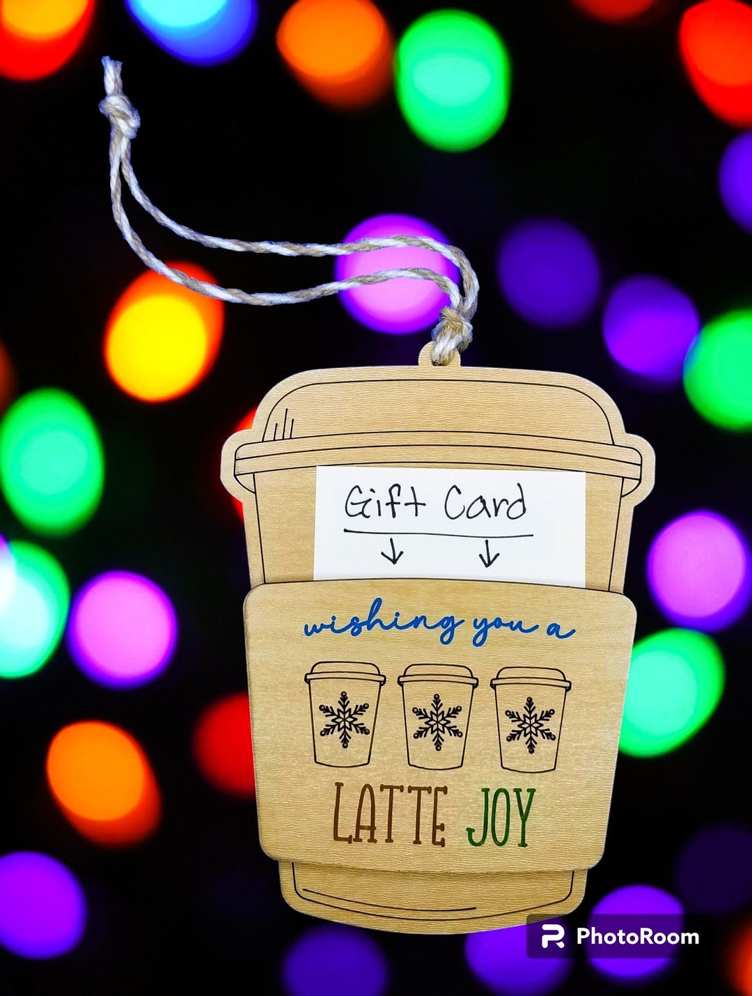 Wishing You a Latta Joy Coffee Gift Card Holder &/or Ornament - Etsy