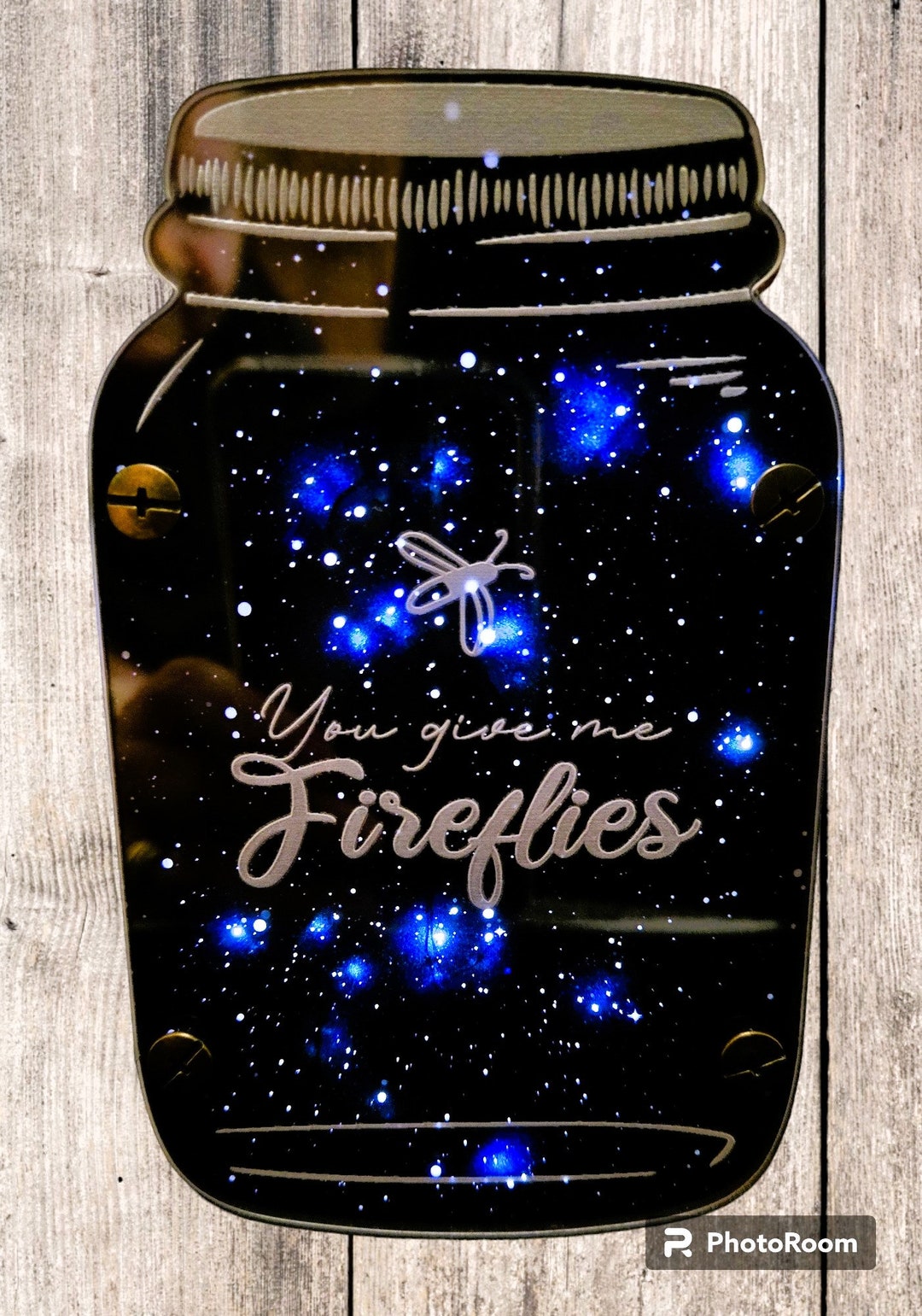You Give Me Fireflies - Mason Jar Shelf Sitter - Etsy