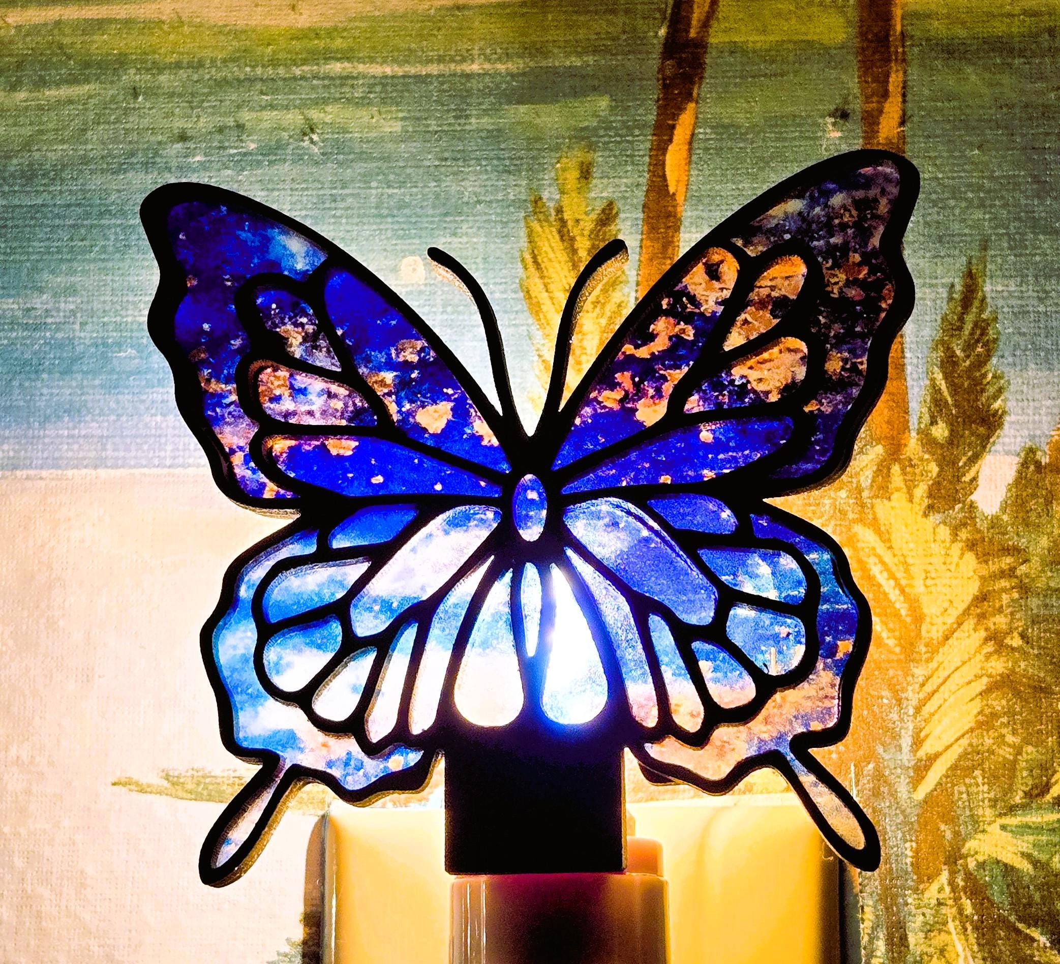 Butterfly -blue Lapis - Night Light - Plug-in Style - Etsy