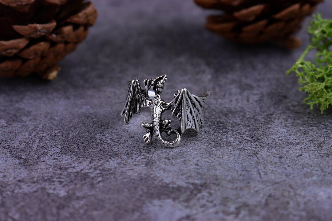 Adjustable Dragon Ring/ Goth Jewellery /unisex Ring/ Vintage Rings ...