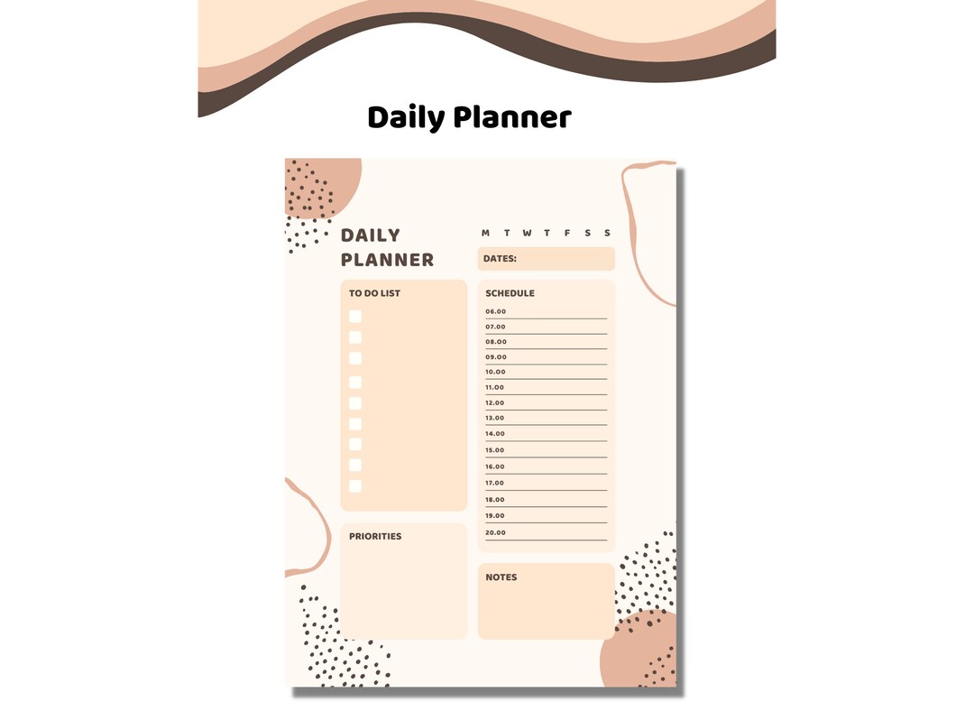 2022 Daily Planner PRINTABLE - Etsy