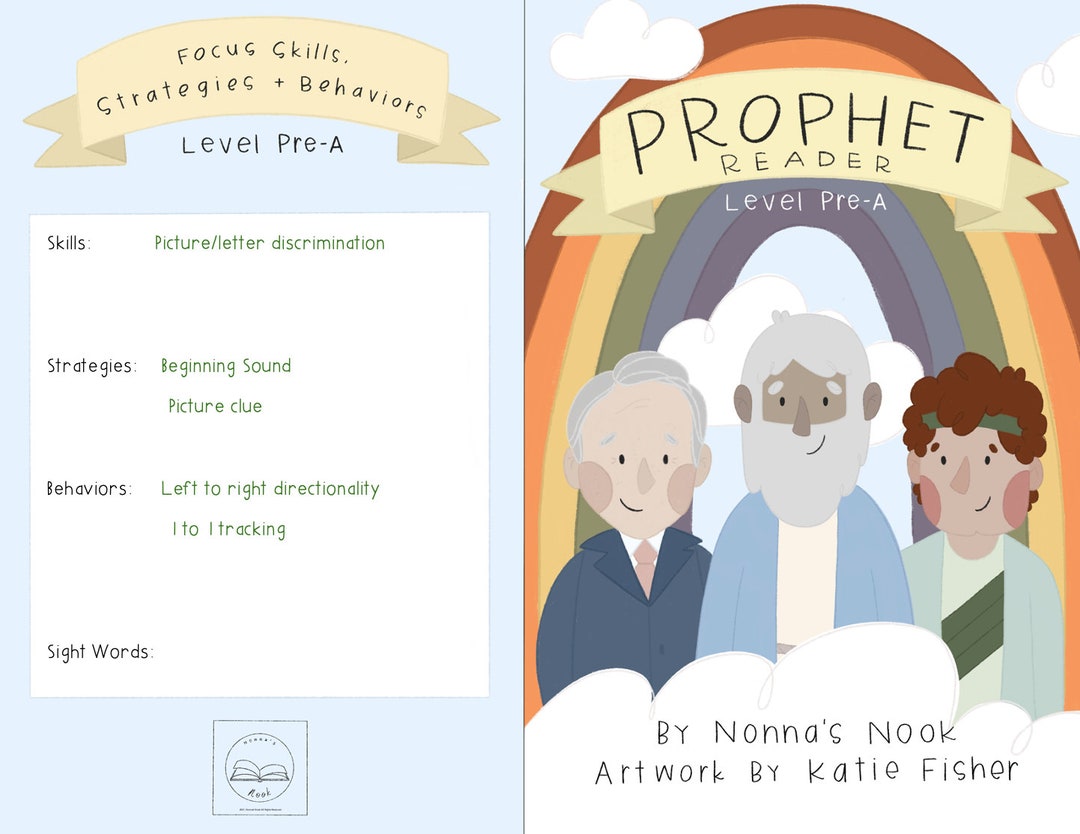 Prophets Easy Readers Levels PRE-A and Level A - Etsy