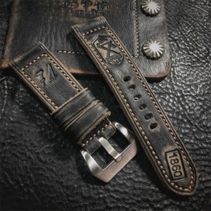 Panerai - 74 Strap - 22mm 24mm 26mm – Custom Made – Vintage Watch Strap ...