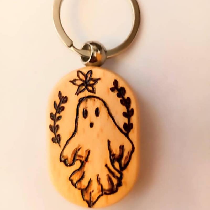 Wood Burned Keychain - Etsy
