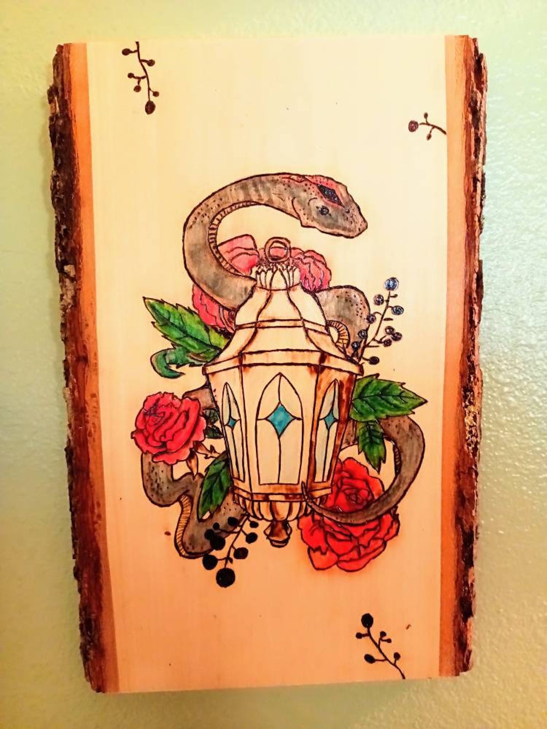 Snake Decor, Gothic Snake, Floral Wall Decor - Etsy