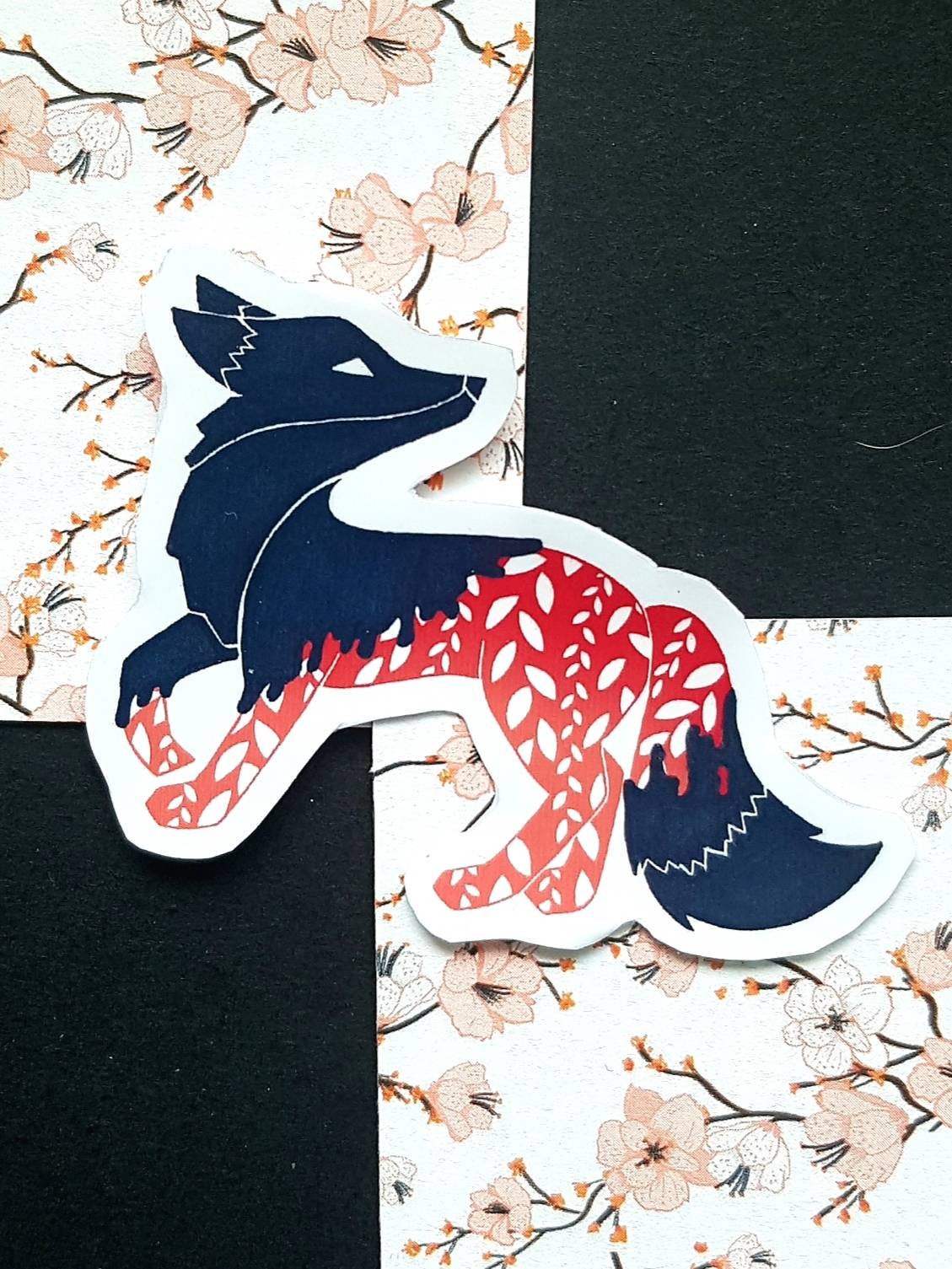 Ink Creature Ink Fuchs Vinyl Sticker - Etsy