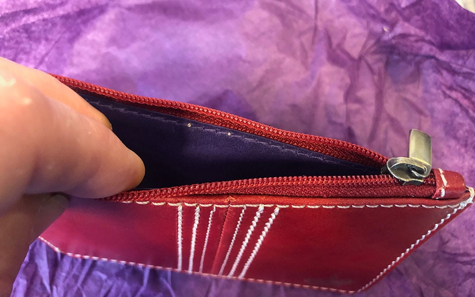 Crown Majestic Italian Leather Cricket Ball Purse for Women Cricketers ...