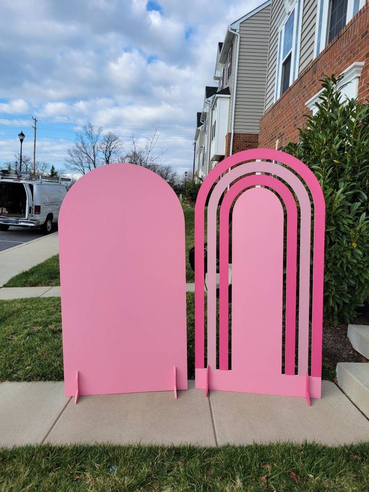 Set 2 Panels Rainbow and Solid Backdrop Party Panels/backdrops, Bridal ...