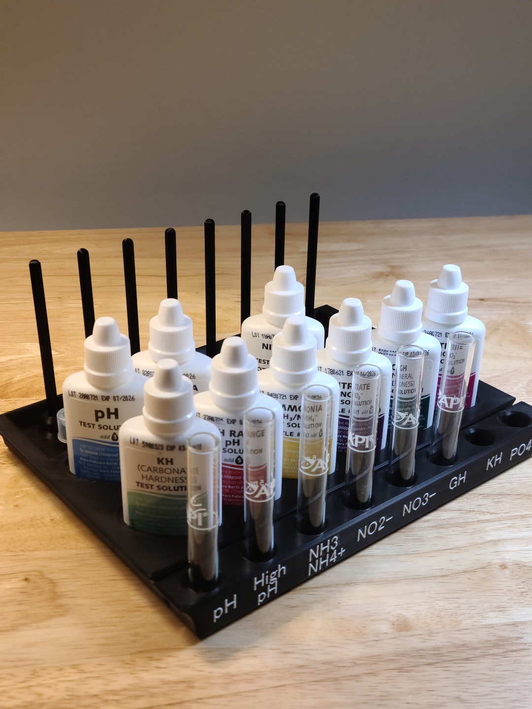 Gh, Kh, P04+ API Test Kit Holder and Dry Rack! || API Test Tube Holder ...