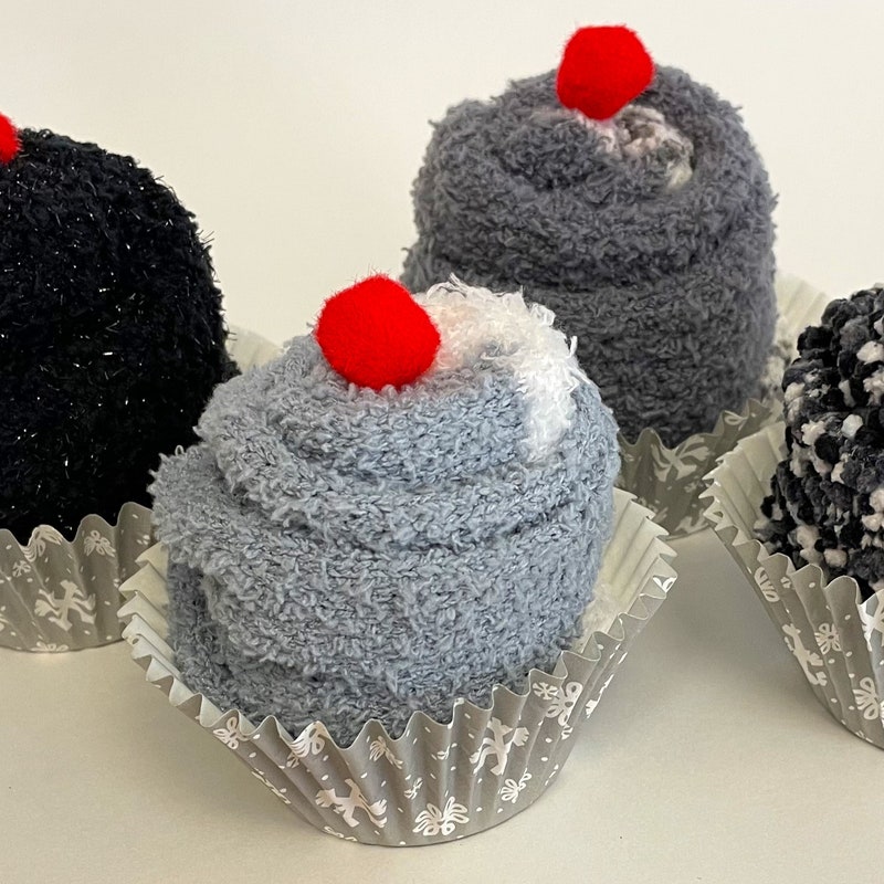 Fuzzy Sock Cupcakes - Etsy