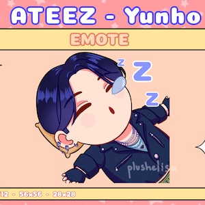 ATEEZ Yunho Emote / Twitch Emote / Discord / Youtube / Chibi Emote - Etsy