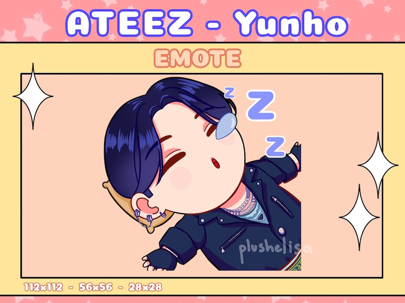 ATEEZ Yunho Emote / Twitch Emote / Discord / Youtube / Chibi Emote - Etsy