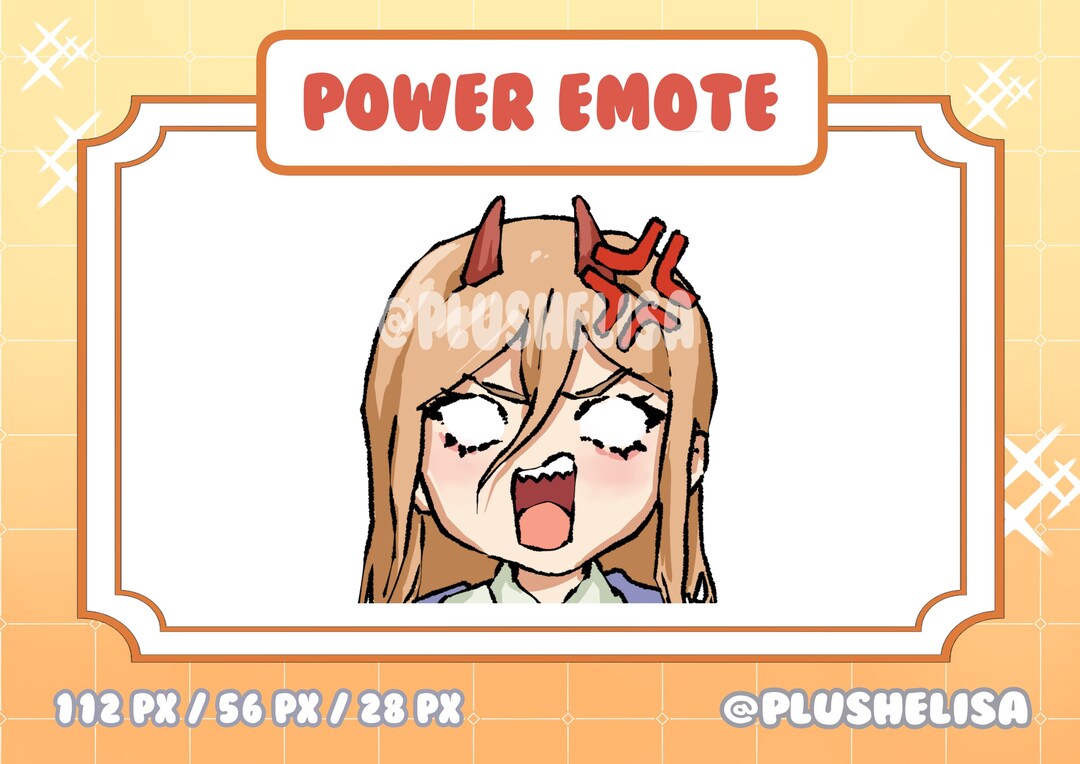 POWER Chainsaw Man / Twitch Emote / Discord / Youtube / Chibi Emote - Etsy