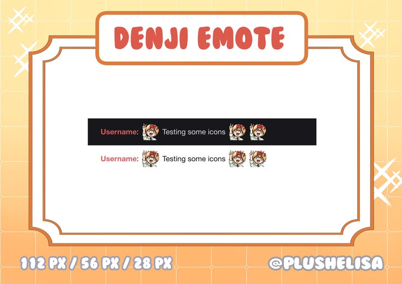 DENJI Chainsaw Man / Twitch Emote / Discord / Youtube / Chibi Emote ...