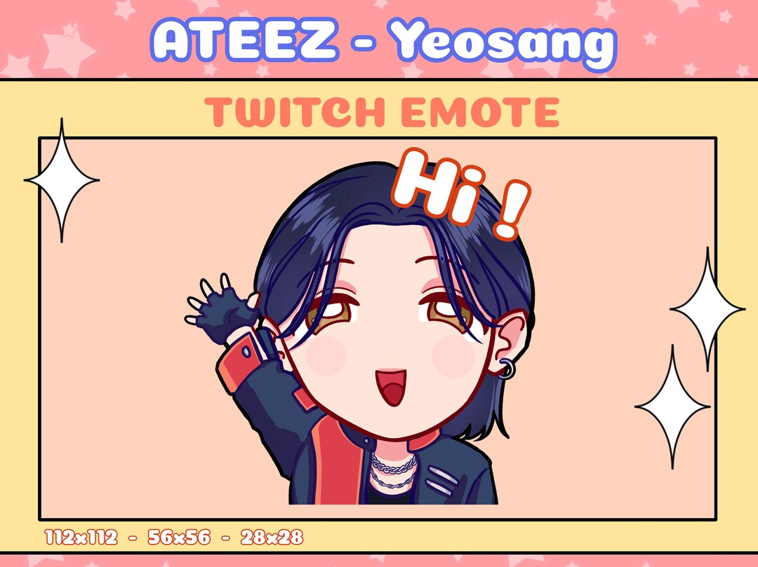 ATEEZ Yeosang Emote / Twitch Emote / Discord / Youtube / Chibi Emote - Etsy