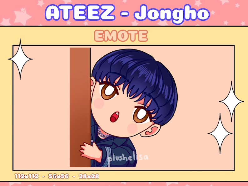 ATEEZ Jongho Emote / Twitch Emote / Discord / Youtube / Chibi - Etsy