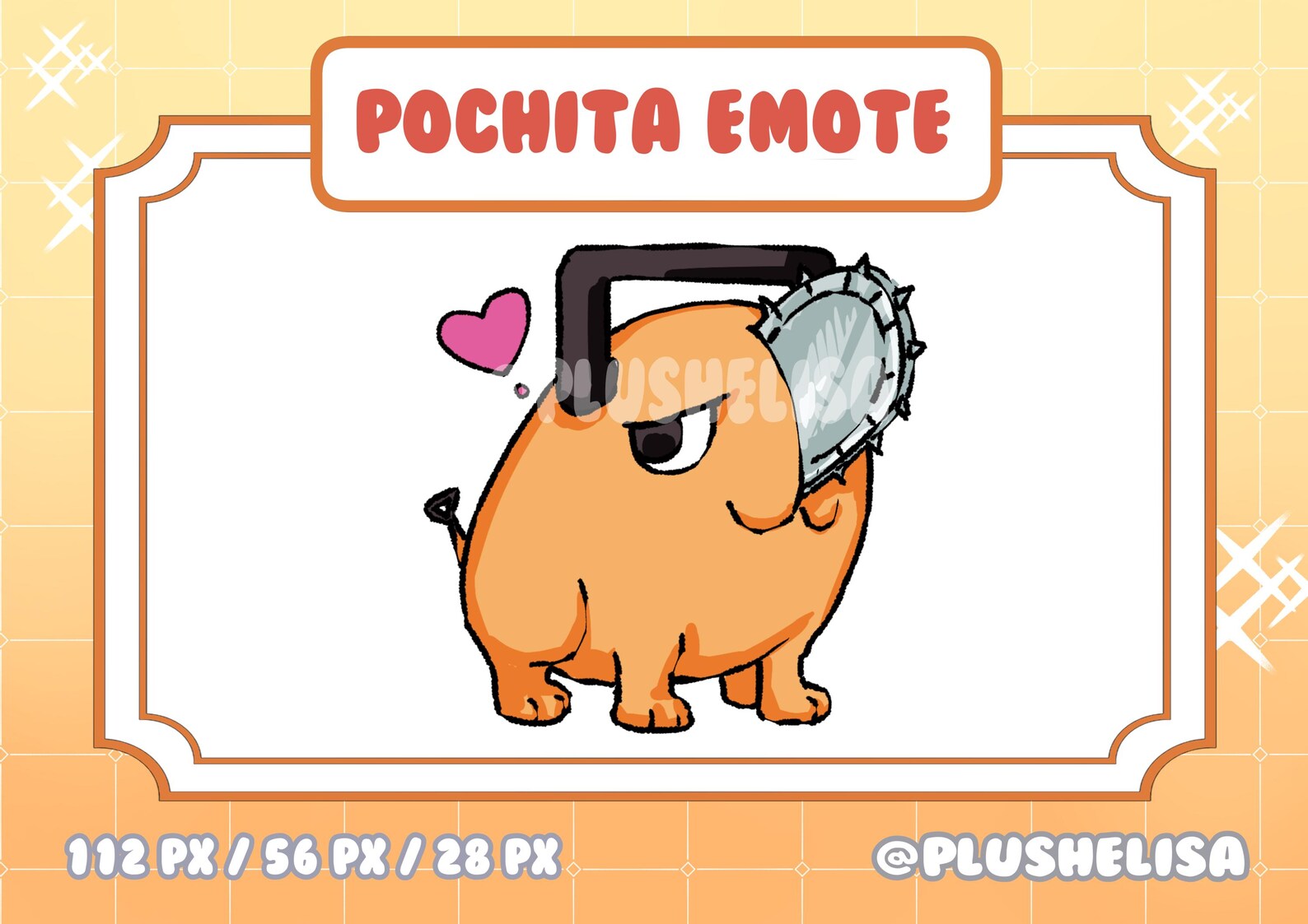 POCHITA Chainsaw Man / Twitch Emote / Discord / Youtube / Chibi Emote ...