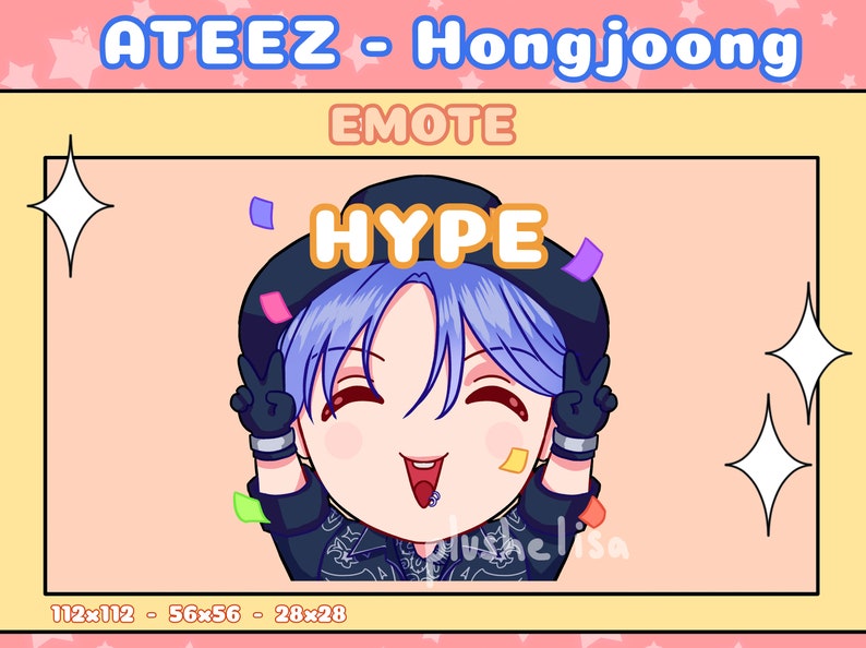 ATEEZ Hongjoong Emote / Twitch Emote / Discord / Youtube / Chibi Emote ...