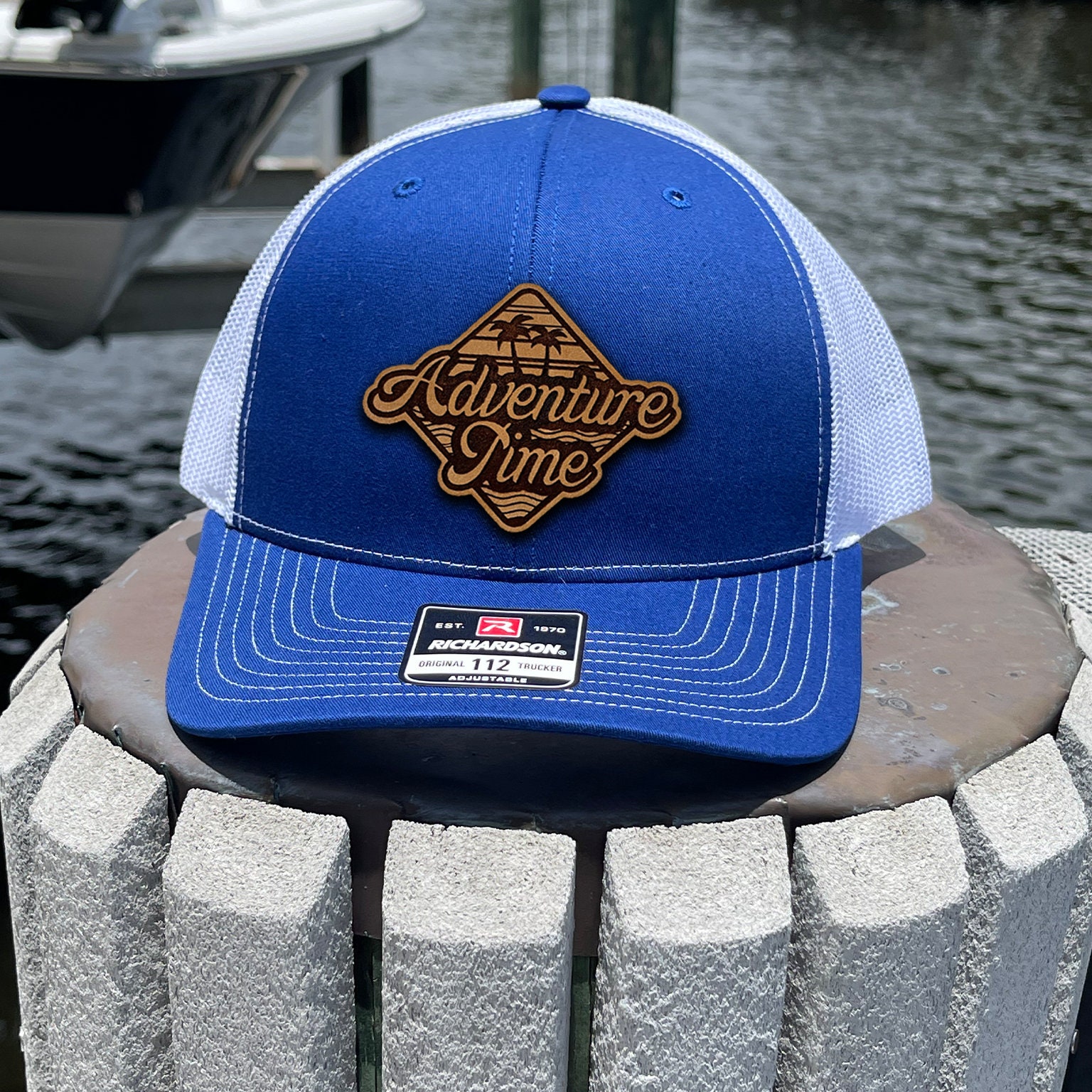 Adventure Time Hat Laser Engraved Leather Patch Hat - Etsy