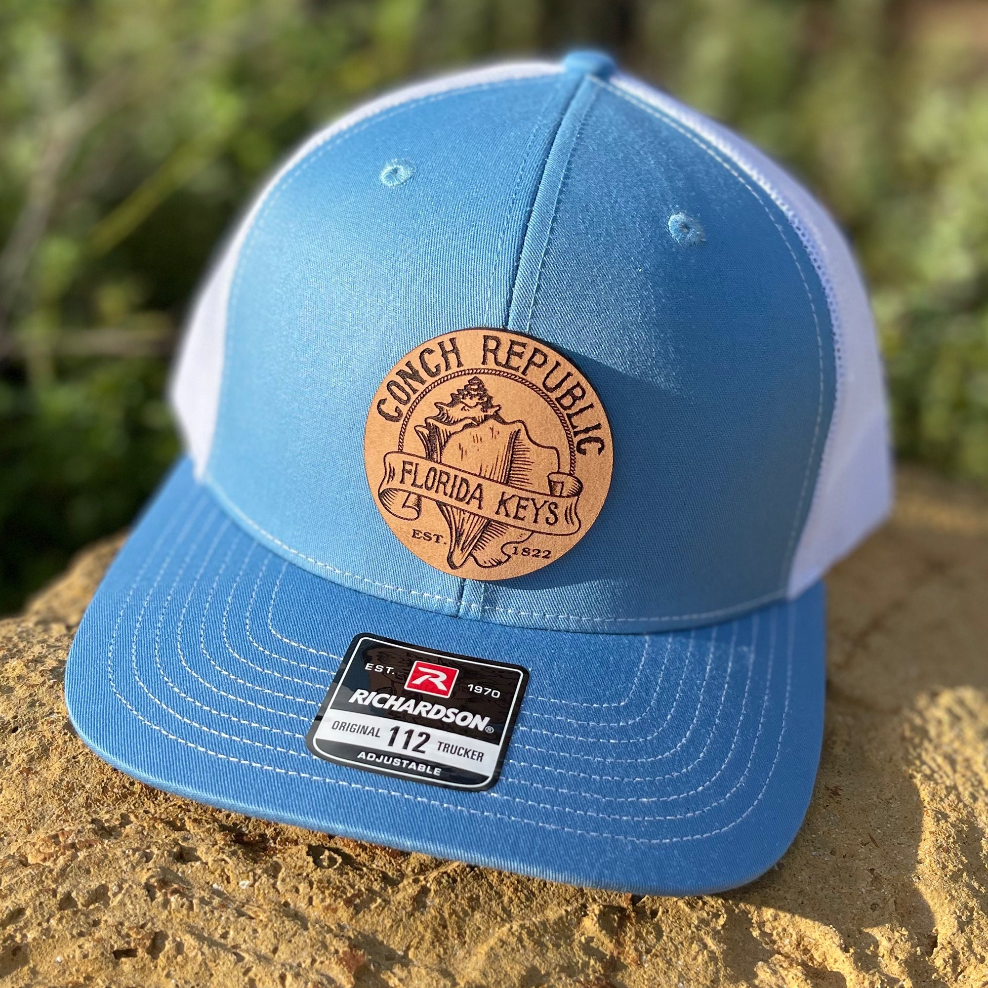Conch Republic Florida Keys Hat Custom Laser Engraved - Etsy